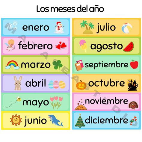 Spanish Months Of The Year In Order - Auto News