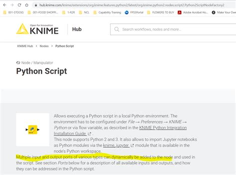 Image result for Python Script in KNIME