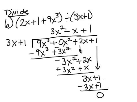Image result for How to Divide Polynomials Using Long Division