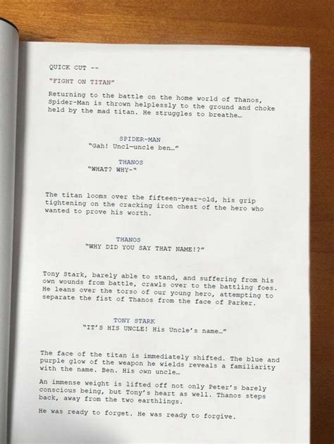 Image result for Infinity War Trailer Script