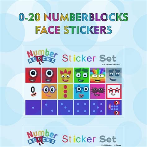 Image result for NumberBlocks Face Stickers