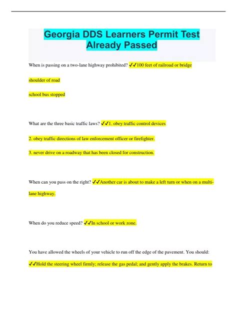 Image result for Georgia Permit Test