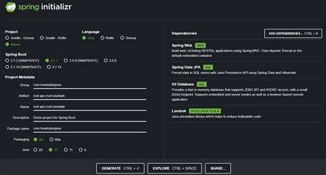 Image result for How to Create Spring Boot REST API Proj in Spring Suite