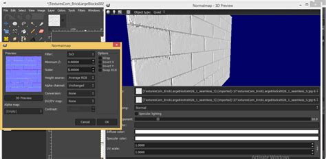Image result for GIMP Normal Map. Filter