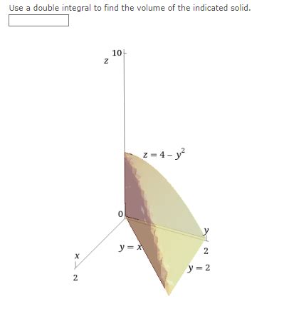 Image result for Volume Double Integral Calculus Problems