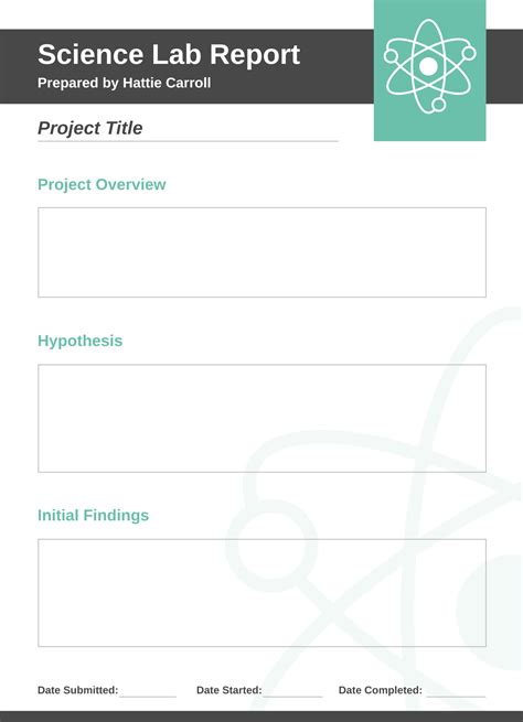 Image result for Science Report Example