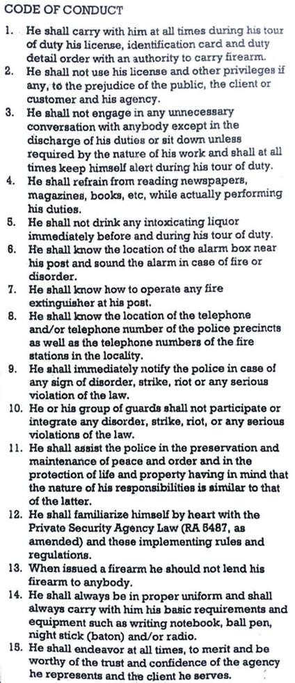 Image result for Security Code of Ethics