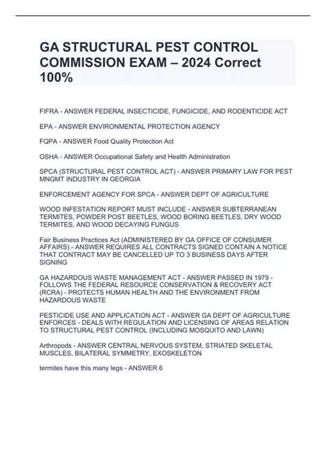 Image result for Structural Pest Control Test