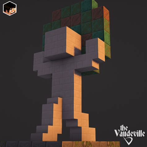 Image result for Minecraft Stone Mob Statue Tutorial