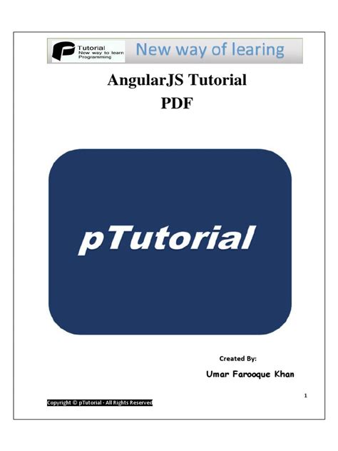 Image result for AngularJS Tutorial PDF