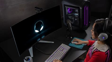 Image result for Alienware Dual Monitor Setup Desktop