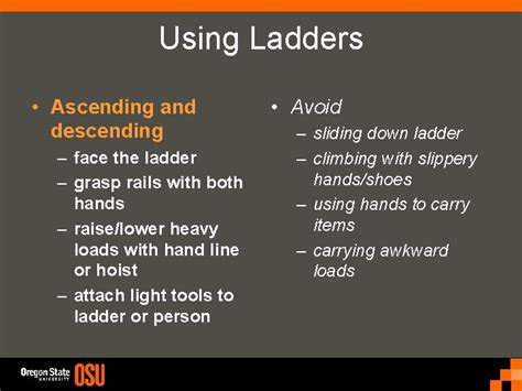 Image result for Environmental Conditions When Using a Ladder
