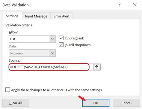 Image result for Offset Function Excel