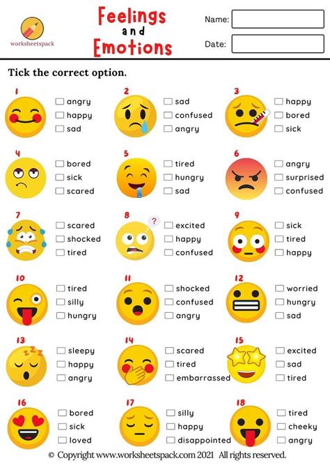 Image result for Emotions Exercises