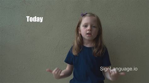 Image result for Today. Sign Language
