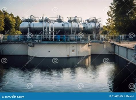 Outdoors Facility Cleaning Water Contaminated Gases Solids Suspended ...
