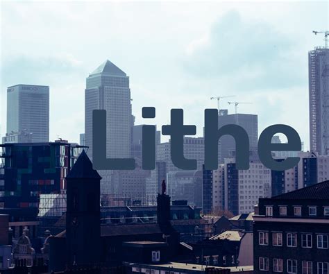 Image result for Define Lithe