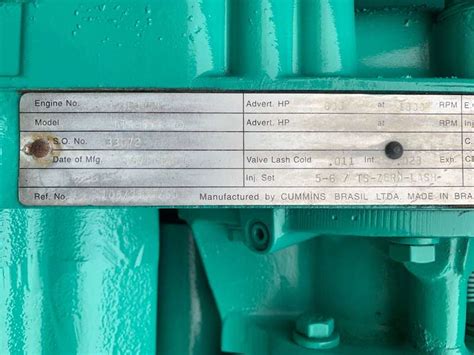 Image result for Cummins Engine Serial Number