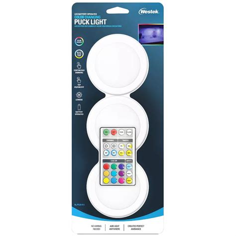 Image result for LED Color Changing Puck Lights