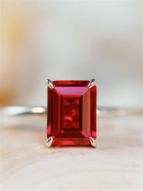 Image result for Emerald Cut Ruby
