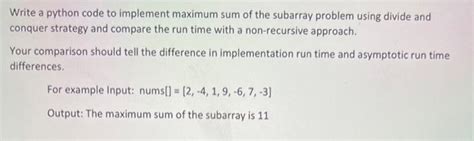 Image result for Subarray with Given Sum Python
