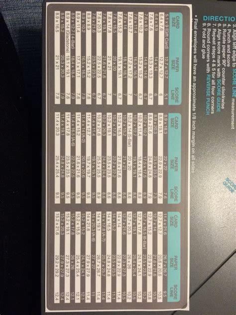 Image result for Envelope Punch Board Box Sizes