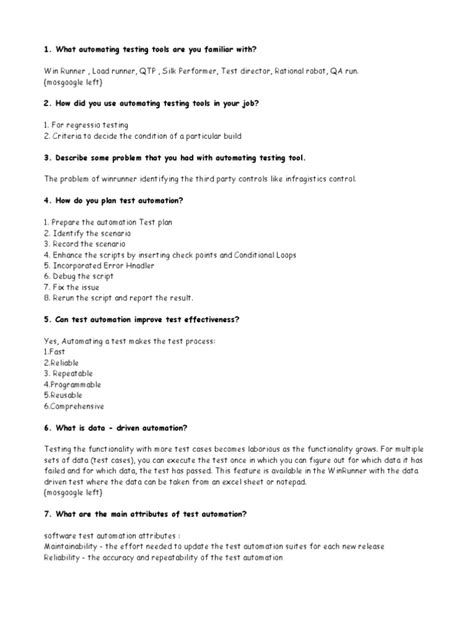 Image result for Test Automation Interview Questions