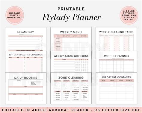 Image result for FlyLady Weekly Plan