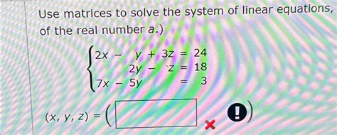 Image result for Solve System of Equations Using Matrices