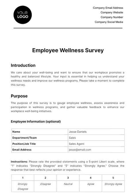 Image result for Return to Work Program Survey Template