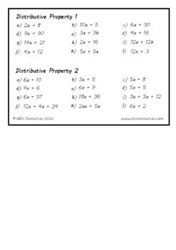 Image result for Pre-Algebra Distributive Property