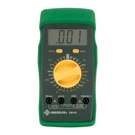 Image result for Greenlee DM-20 Problem Solving Guide