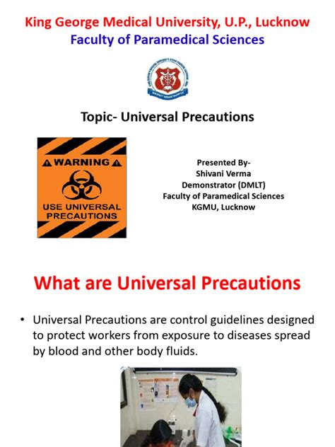 Image result for Universal Precautions Lab