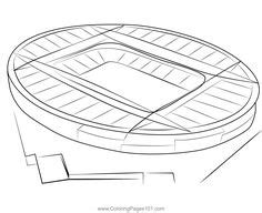 Stadiums Coloring Pages