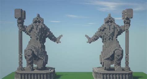Image result for Minecraft Dwarven Statue Tutorial