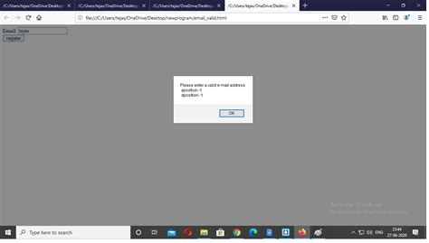 Image result for Programming Line JavaScript Email Validation in Tamil