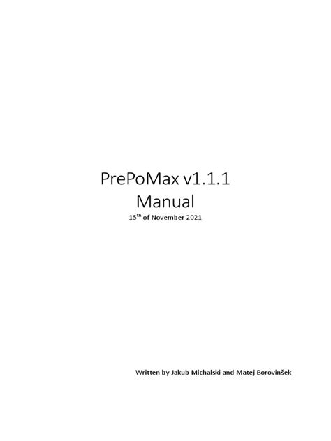 Image result for Prepomax Advanced Features