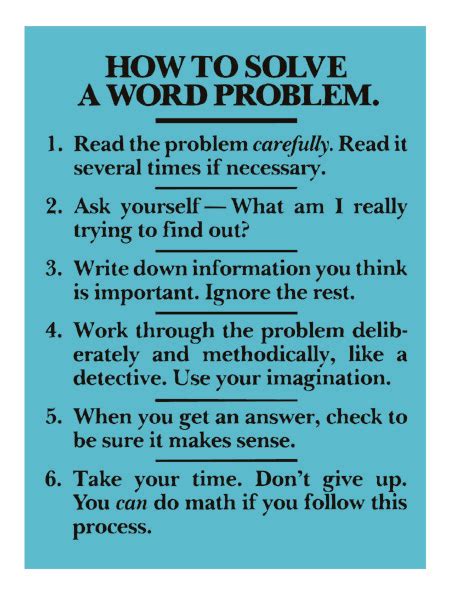 Image result for Methods to Solve Word Problems