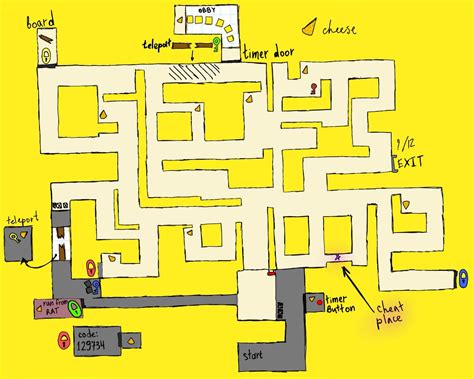 Image result for Cheese Escape 2 Map Layout