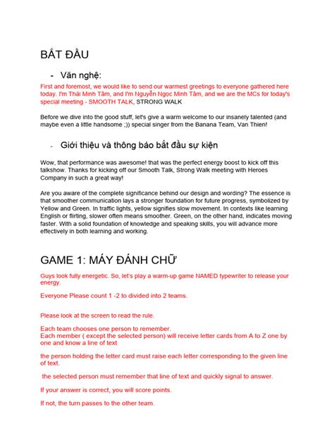 Image result for Script for MC