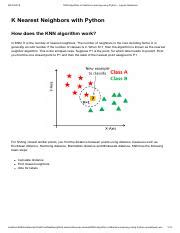 Image result for Knn Algorithm Implementation in Python Using Jupiter