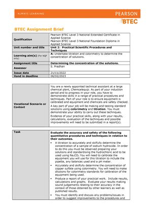 Image result for BTEC Applied Science Notes