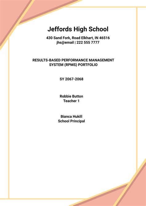 Image result for Rpms Portfolio Examples