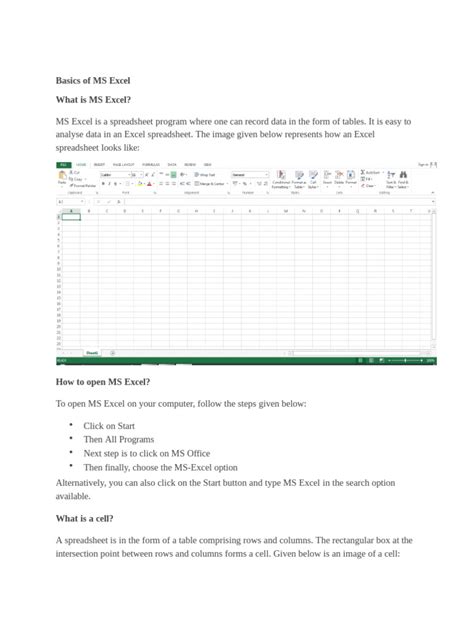 Image result for Excel Tutorial Free PDF