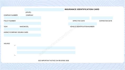 Image result for Auto Insurance Card