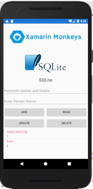Image result for ListView's From SQLite Database in Xamarin