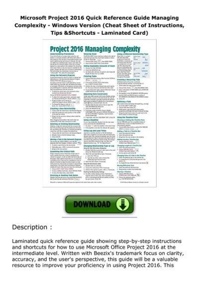 Image result for MS Project Quick Guide