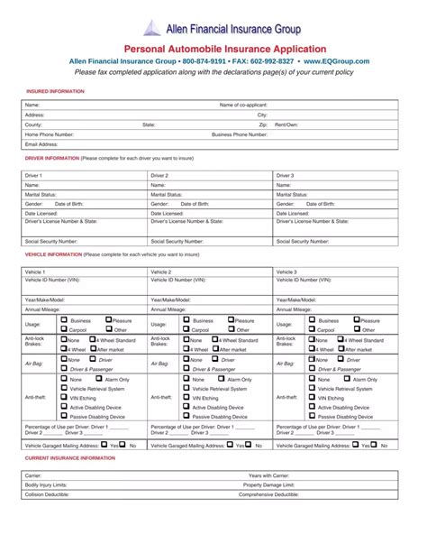 Image result for Auto Insurance Application