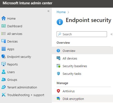 Image result for Intune Disable BitLocker