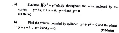 Image result for Volume Double Integral Calculus Problems
